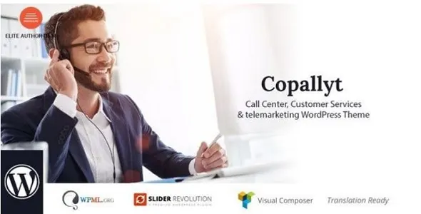 Copallyt Theme GPL v4.7 – Call Center and Telemarketing WordPress Theme ...